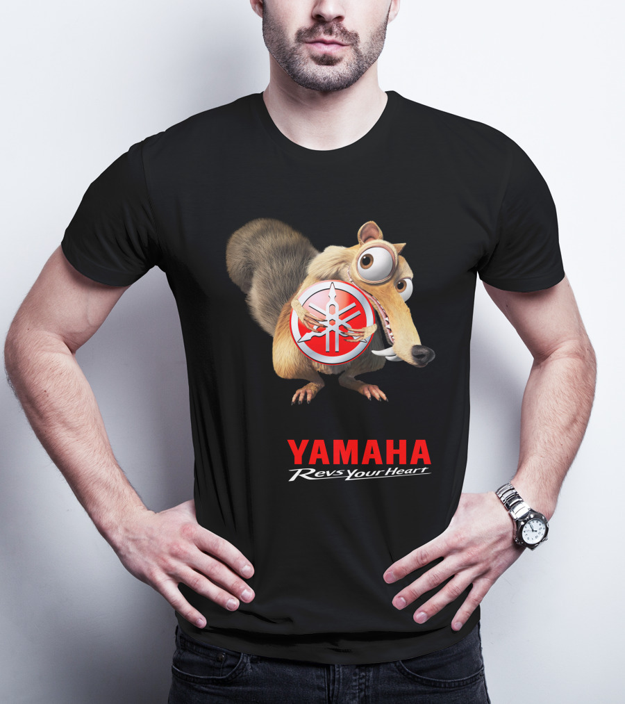 Yamaha Revs Your Heart Ice Age Scrat T-Shirt