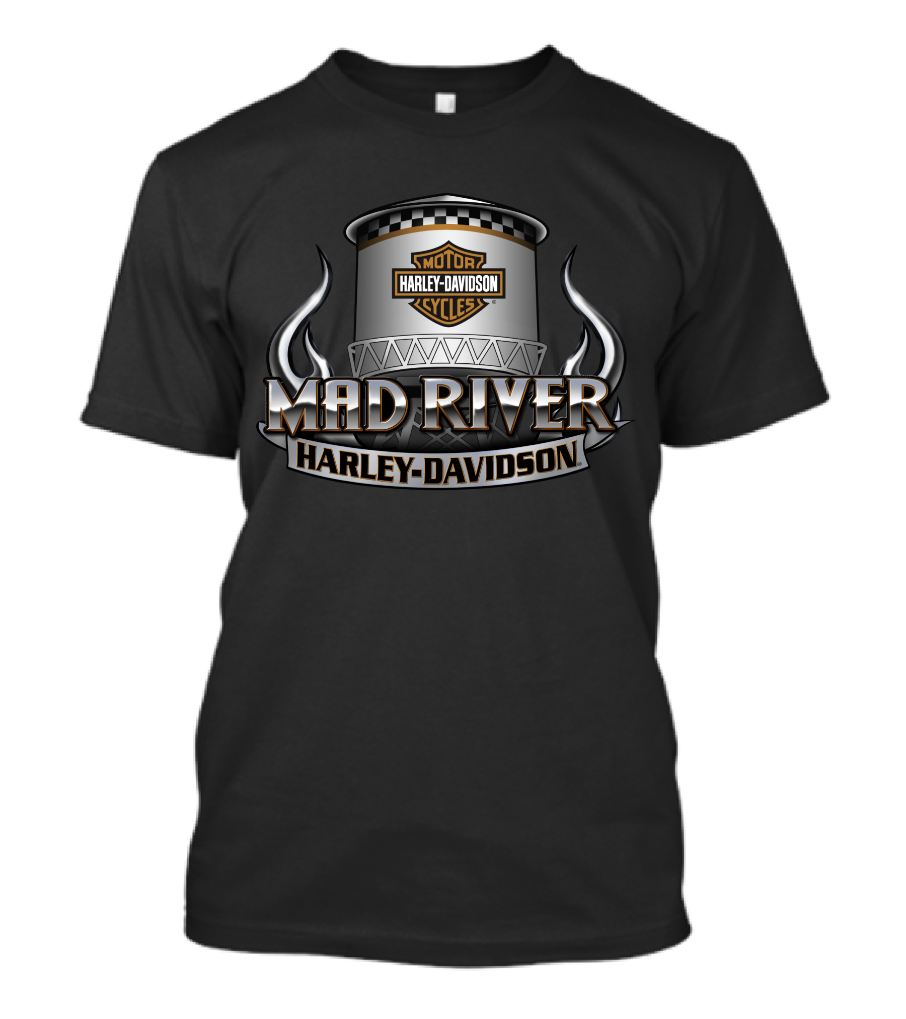 Mad River Harley Davidson Motor Cycles T-Shirt