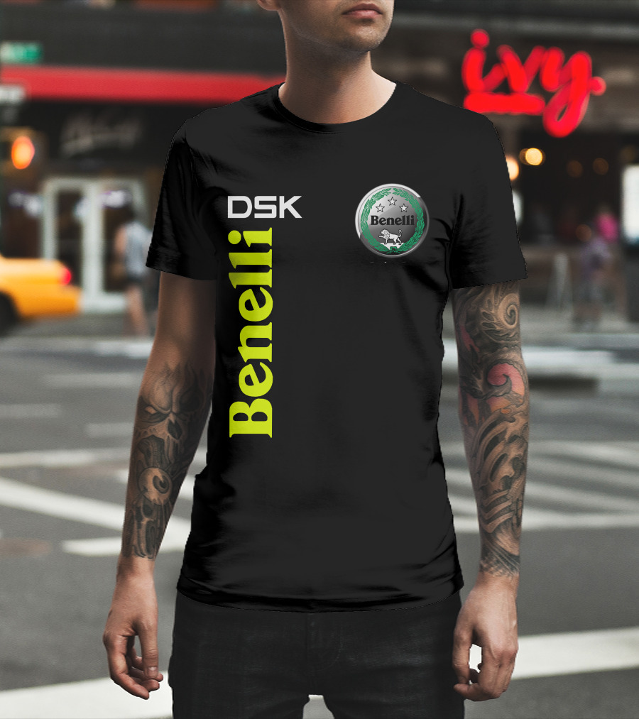 Benelli Dsk Logo With Emblem And Stars T-Shirt