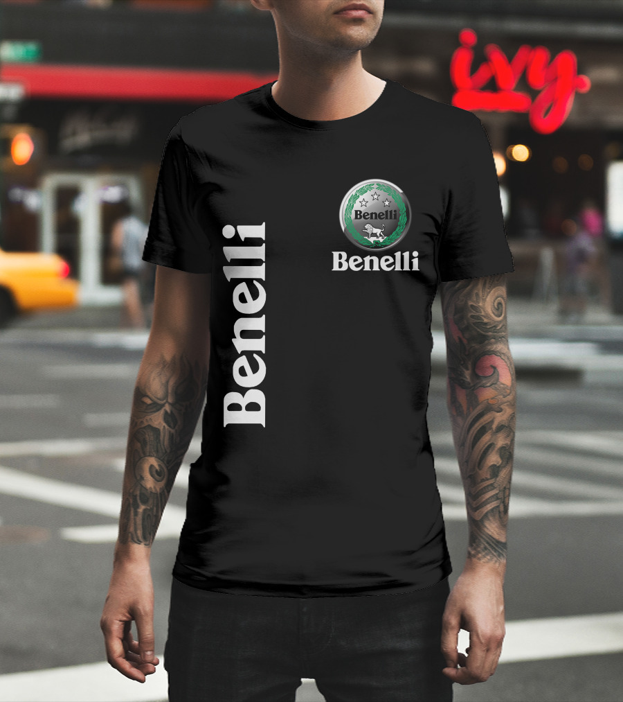 Benelli Logo With Stars Lion T-Shirt