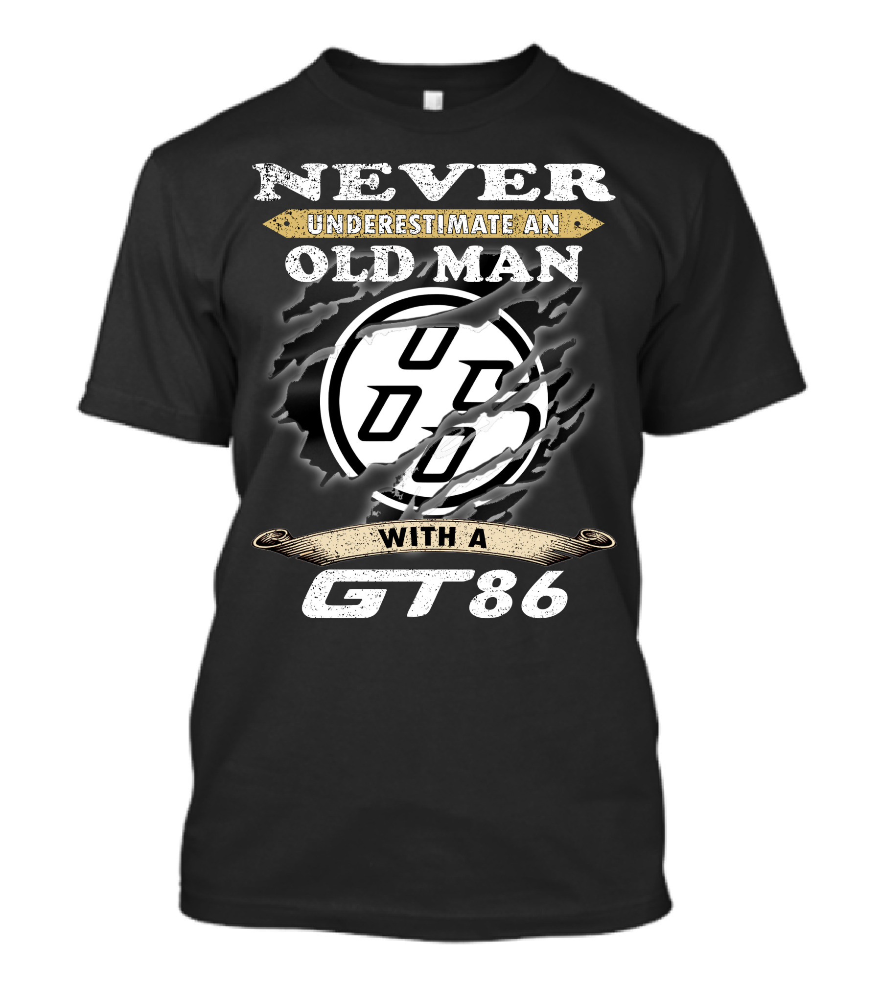 Never Underestimate An Old Man With A Gt86 T-Shirt