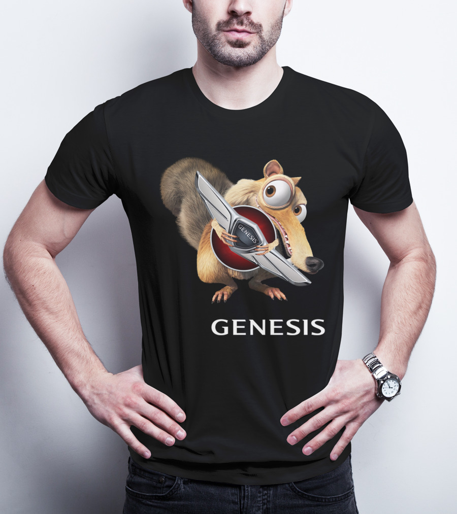 Ice Age Scrat Holding Genesis Car T-Shirt