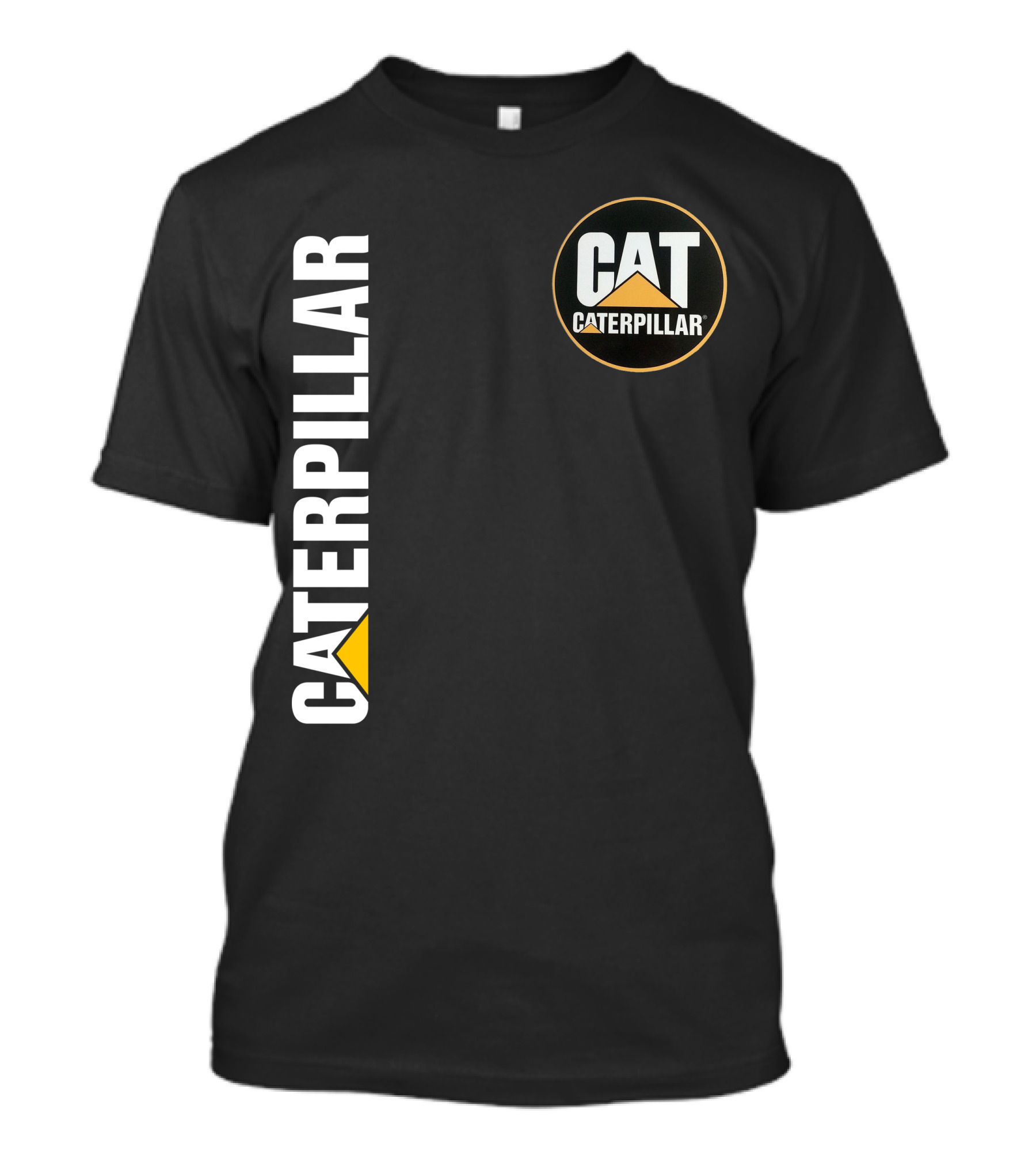 Caterpillar Cat Logo With Triangle T-Shirt