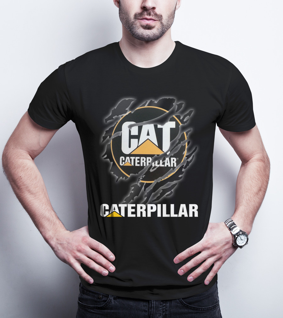 Caterpillar Cat Logo With Claw Marks T-Shirt
