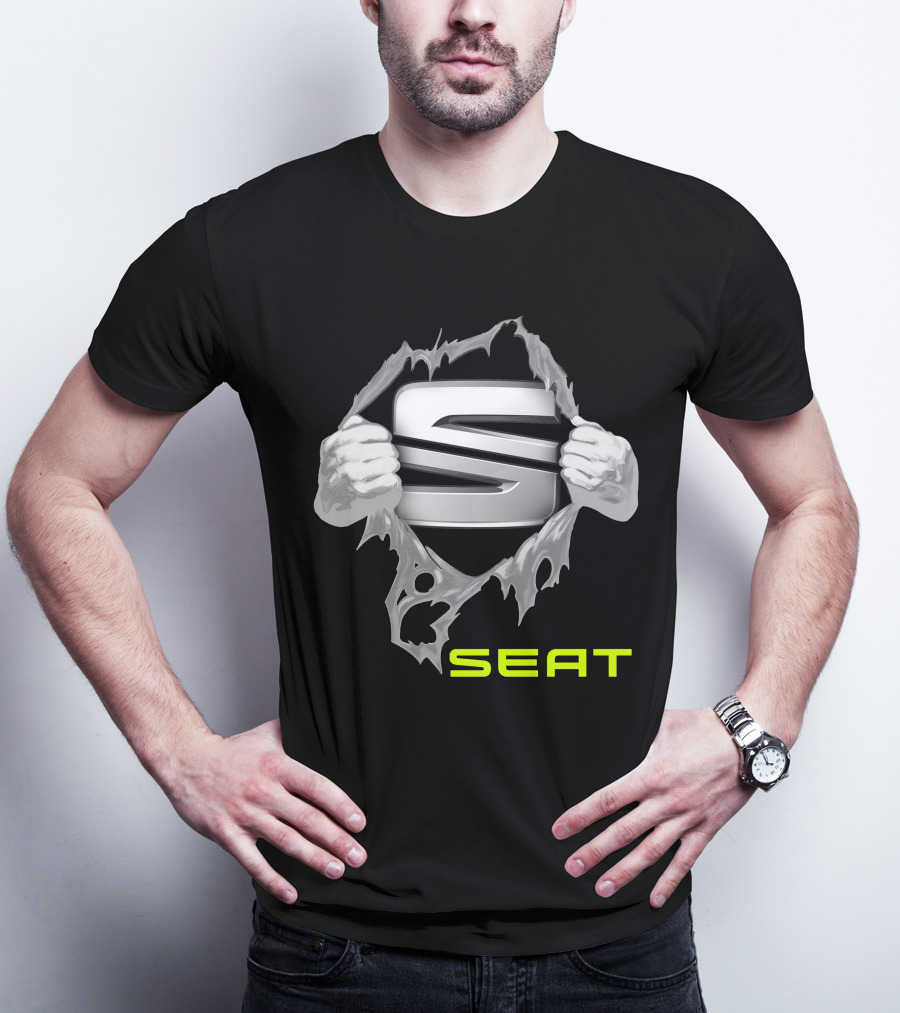 Seat 07 Ripped Logo Hands T-Shirt