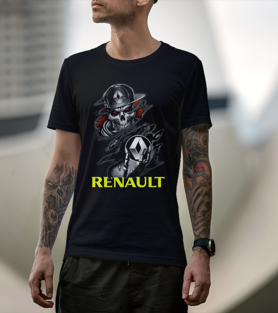 Renault Skull Logo Urban Streetwear T-Shirt