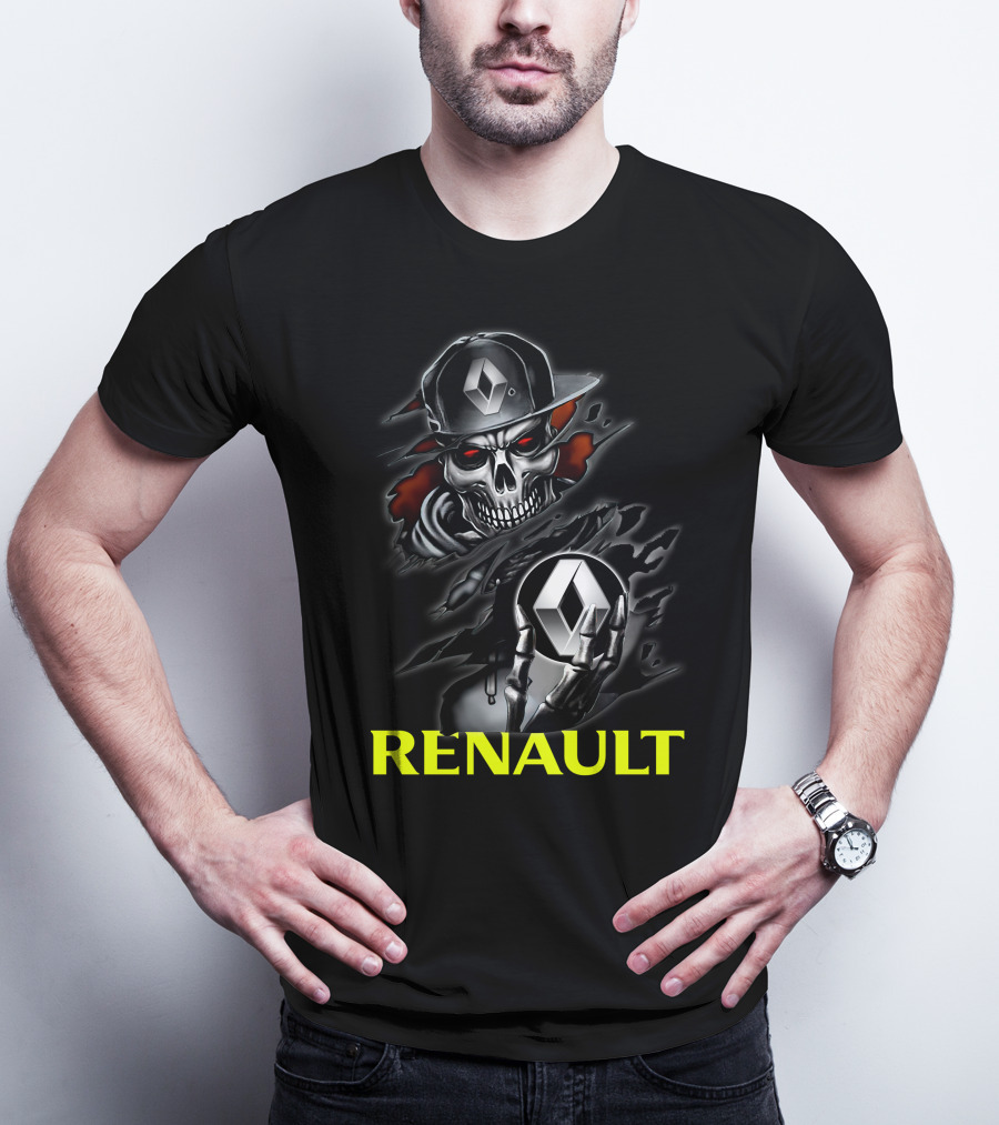 Renault Skull Logo Urban Streetwear T-Shirt