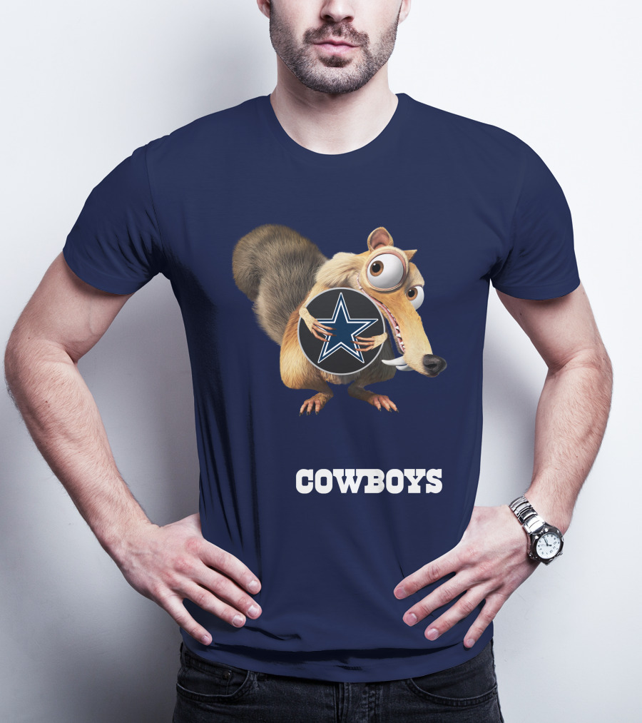Cowboys Scrat Holding Star T-Shirt