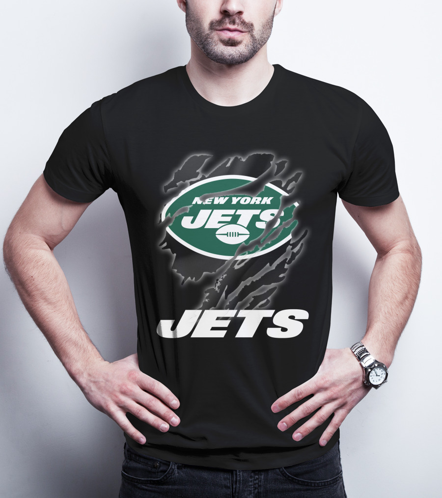 New York Jets Logo With Bold Graphics And T-Shirt