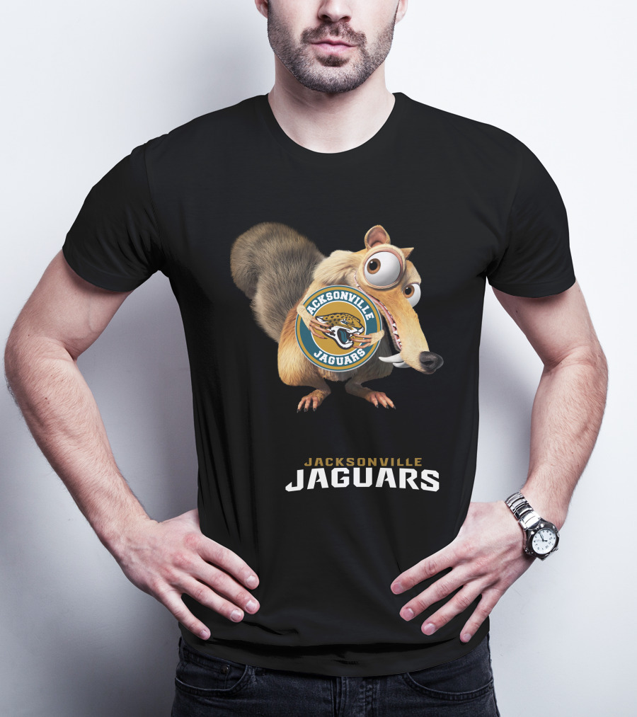 Jacksonville Jaguars 08 Scrat Football Character T-Shirt