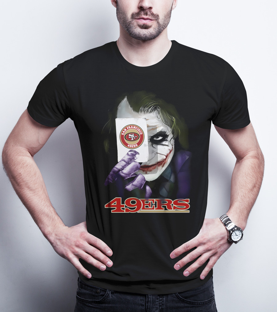 San Francisco 49ers Joker Playing Card T-Shirt