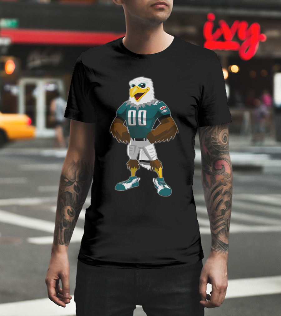 Eagles 12 Football Mascot 00 Green Jersey T-Shirt
