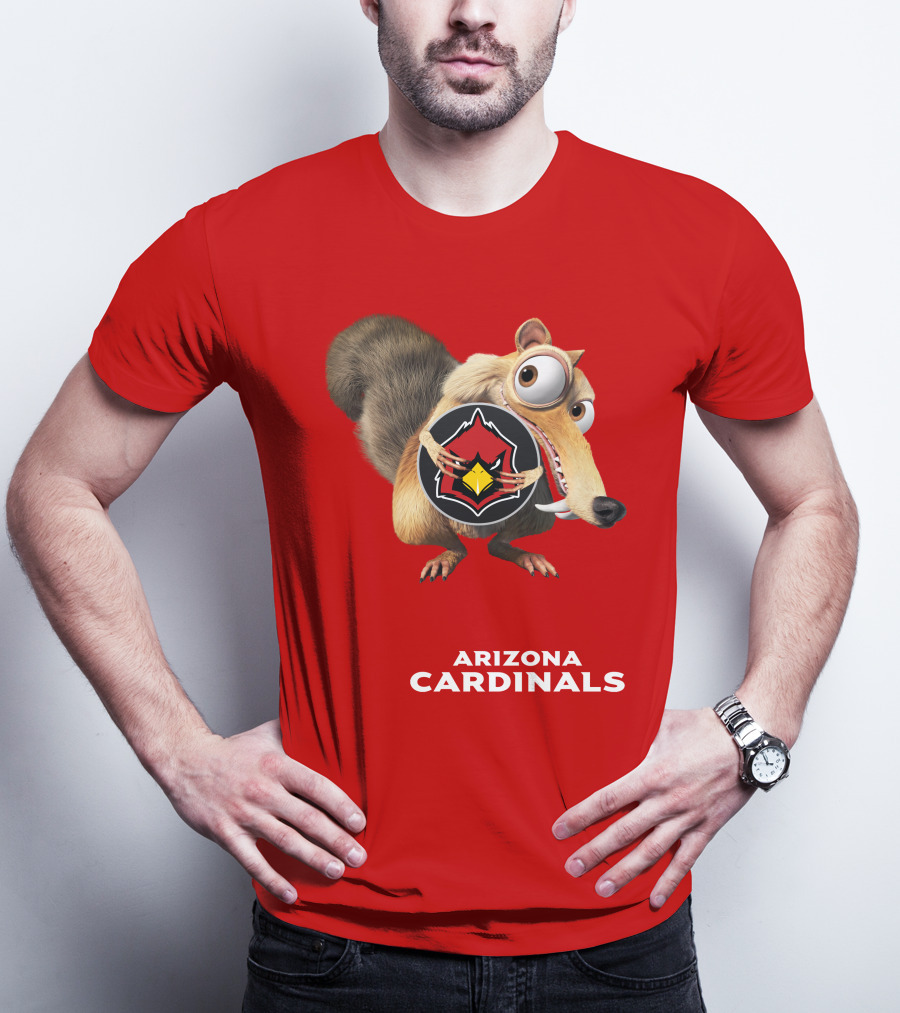 Arizona Cardinals Scrat Ice Age Collaboration T-Shirt