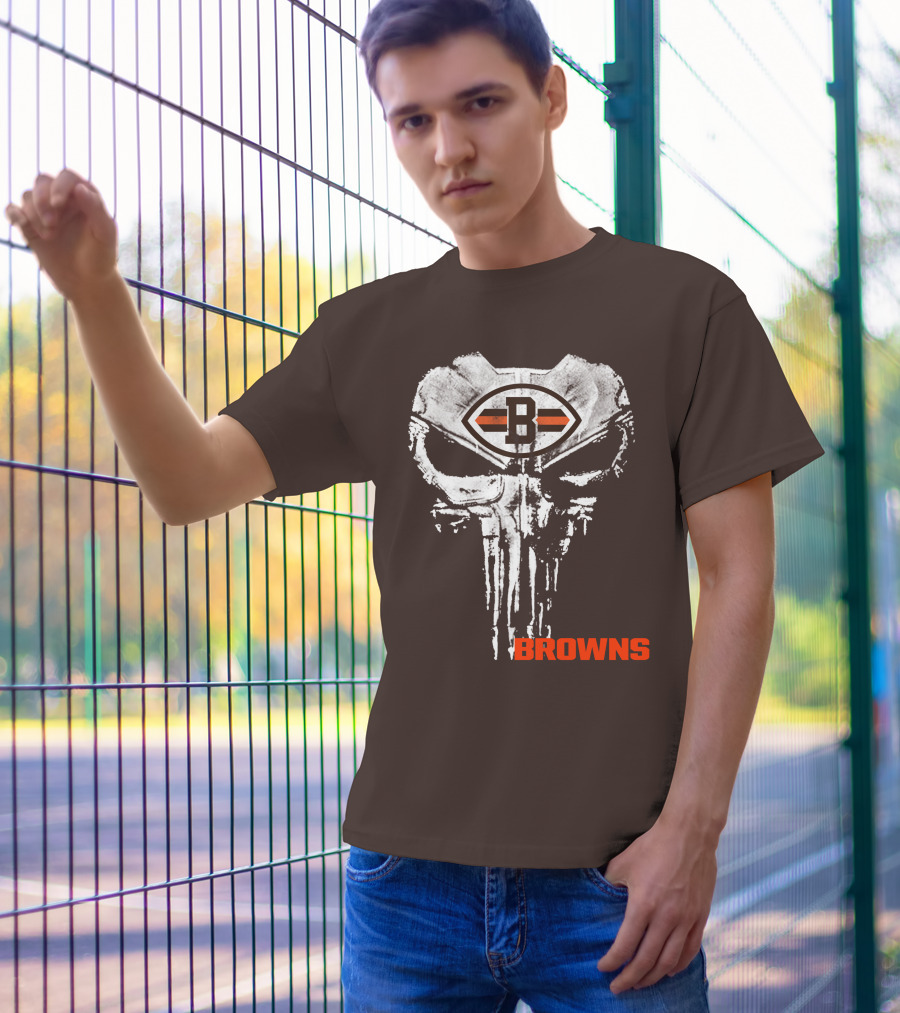 Browns Skull Logo B T-Shirt