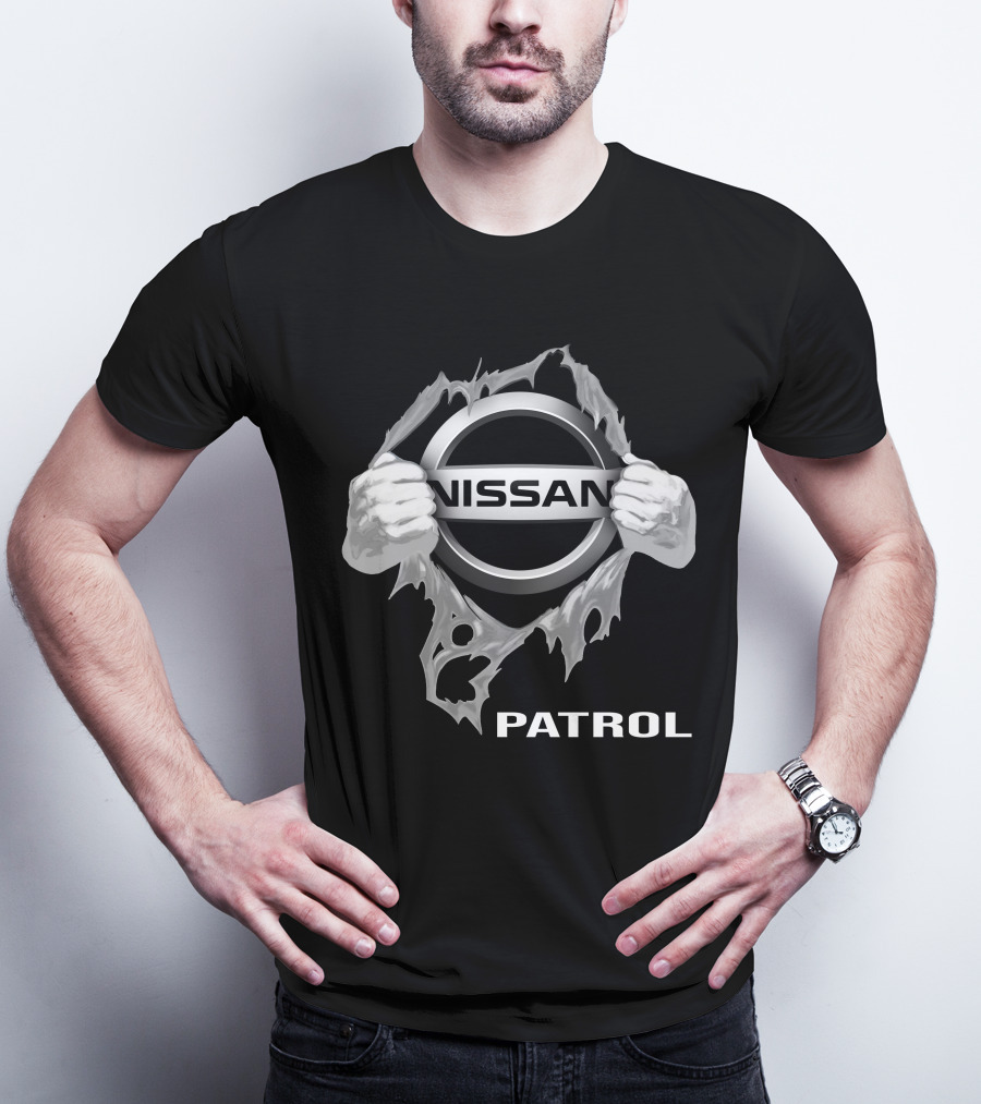 Nissan Patrol Logo Tearing Through T-Shirt