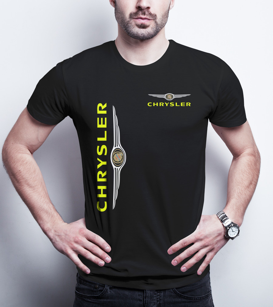 Chrysler Winged Emblem Vertical And Horizontal T-Shirt