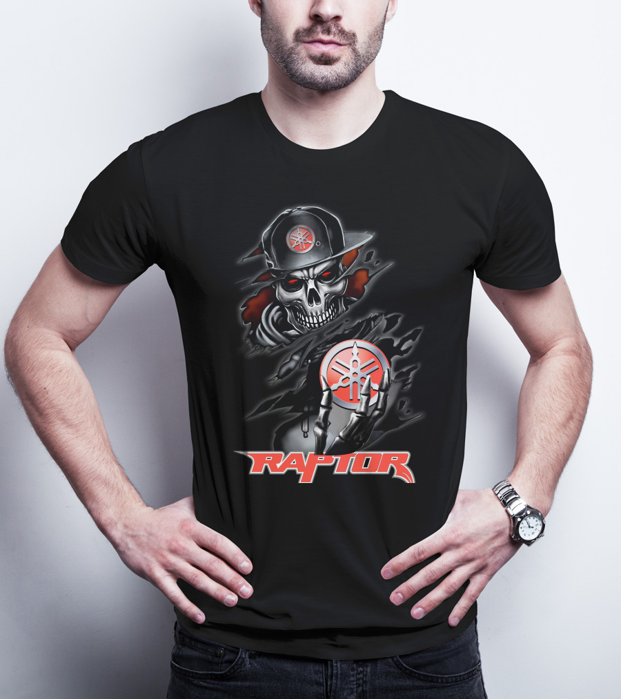 Raptor14 Yamaha Skull And Hat T-Shirt