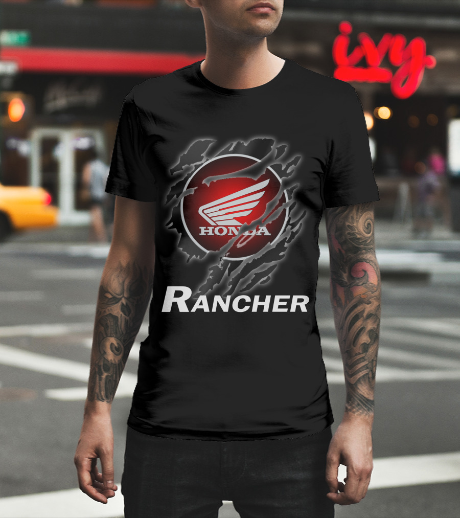 Rancher Honda Wing Logo Claw Marks T-Shirt