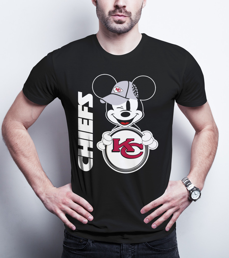 CHIEFS KC Mickey Mouse Hat T-Shirt