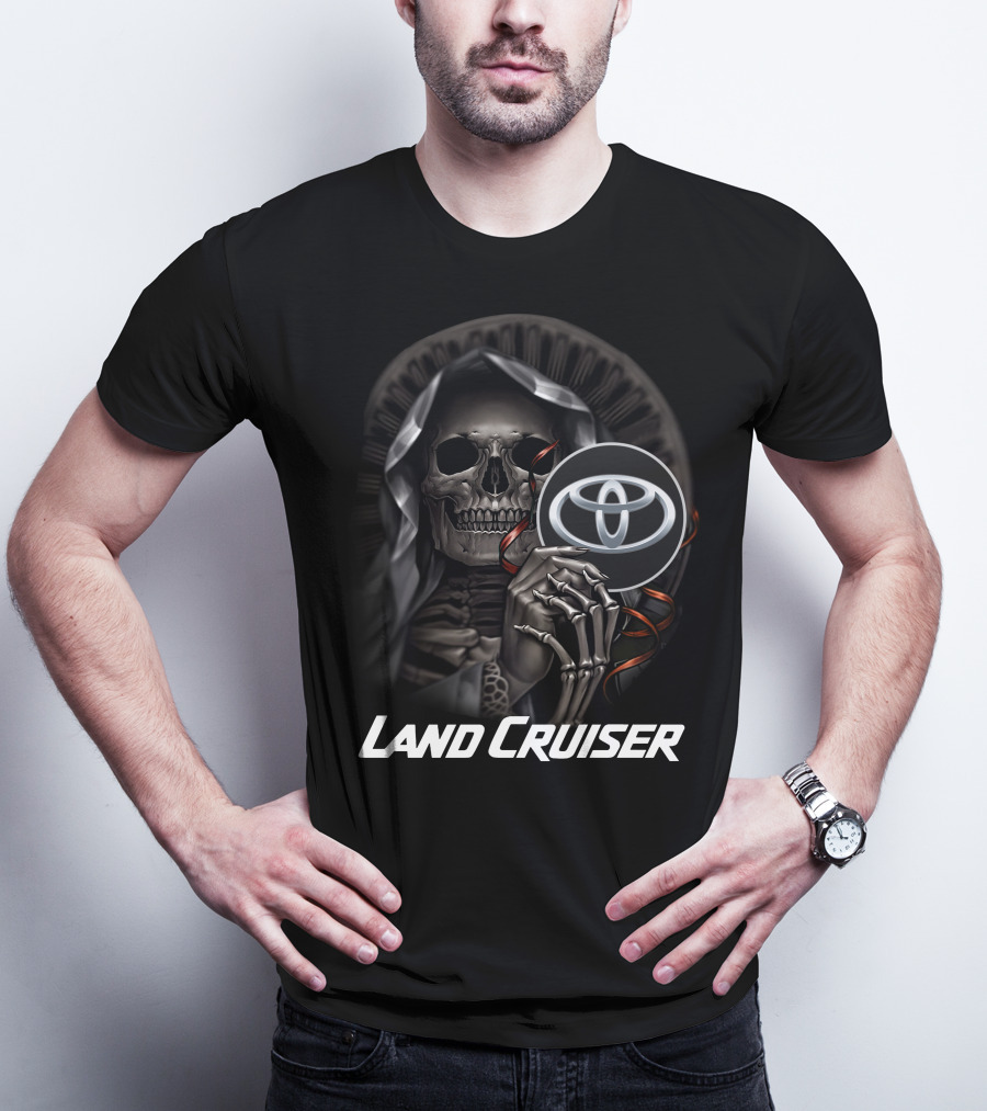 Land Cruiser Skull Holding Toyota Symbol T-Shirt