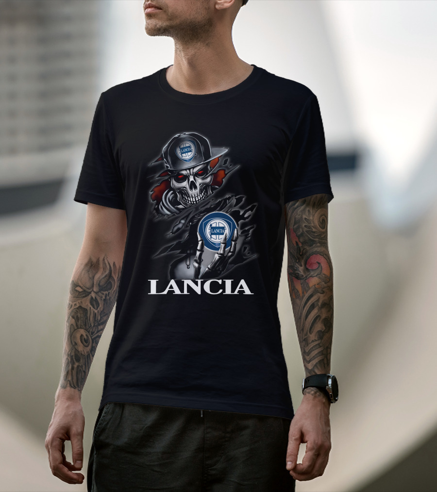 Lancia Skeleton Holding T-Shirt