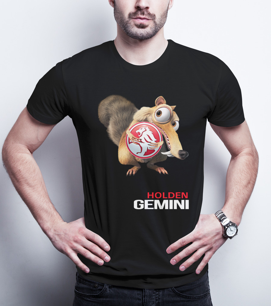 Holden Gemini Ice Age Scrat Logo Crossover T-Shirt