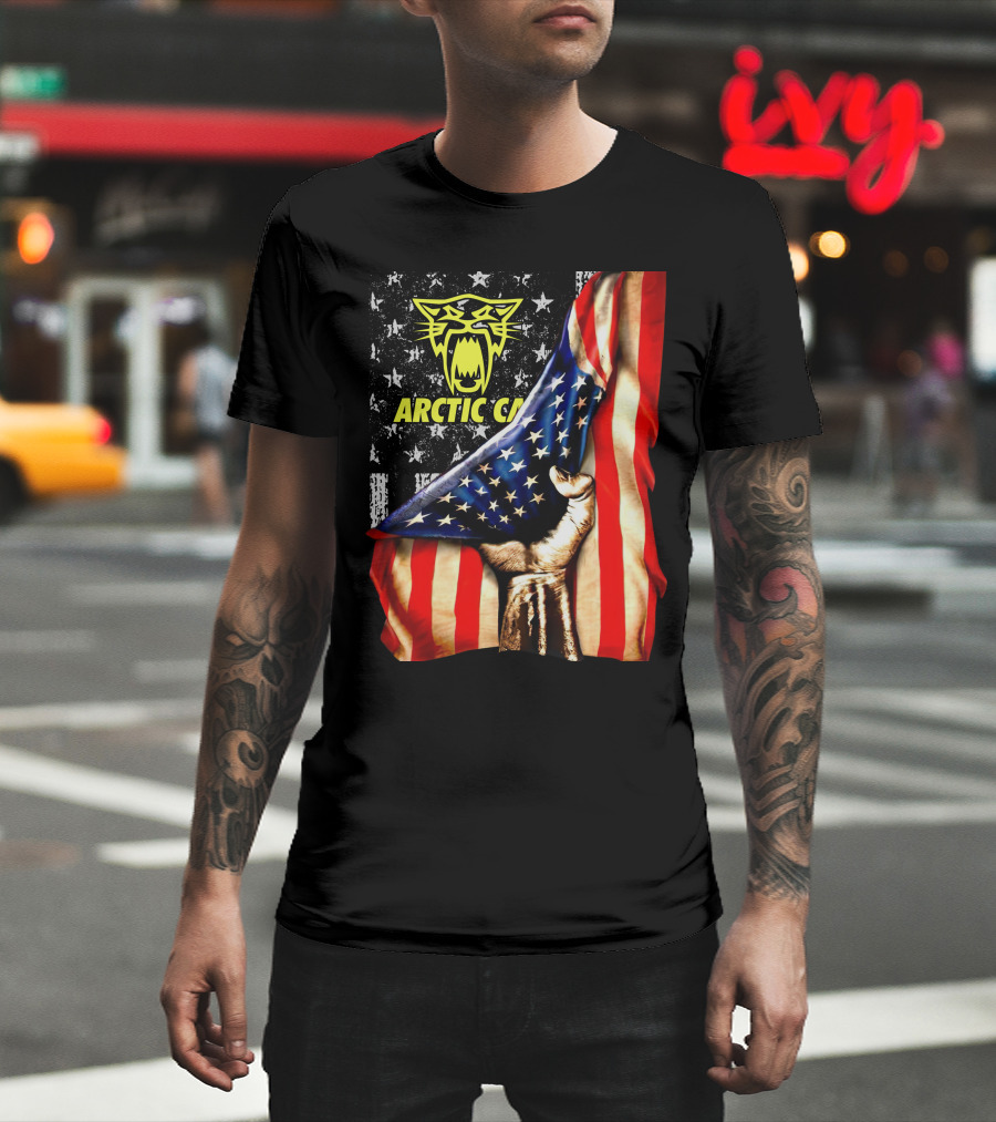 Arctic Cat American Flag Fist T-Shirt