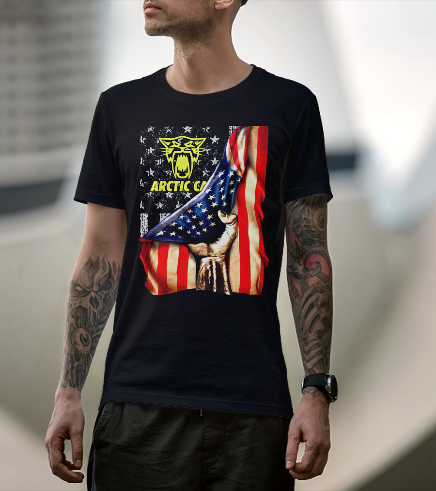 Arctic Cat American Flag Fist T-Shirt