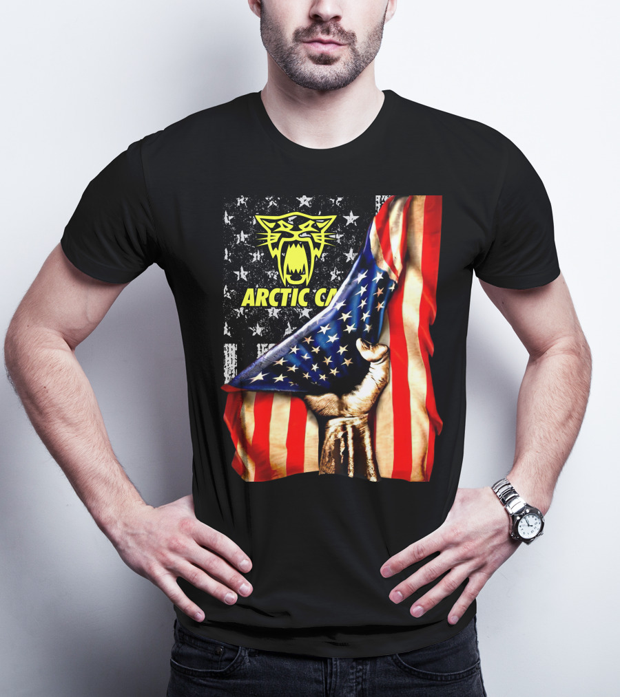 Arctic Cat American Flag Fist T-Shirt