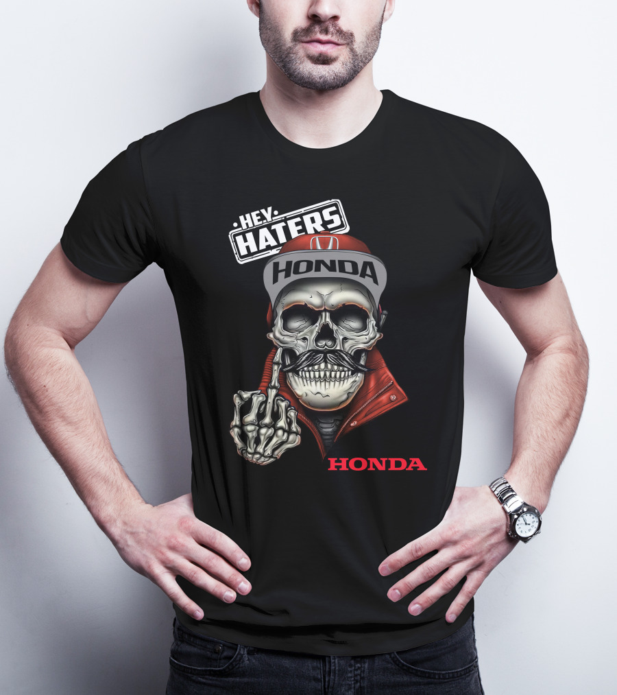 Hey Haters Honda Skull T-Shirt