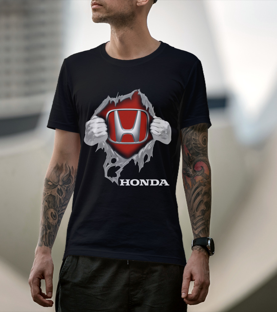 Honda 06 Logo Torn Reveal Hands T-Shirt