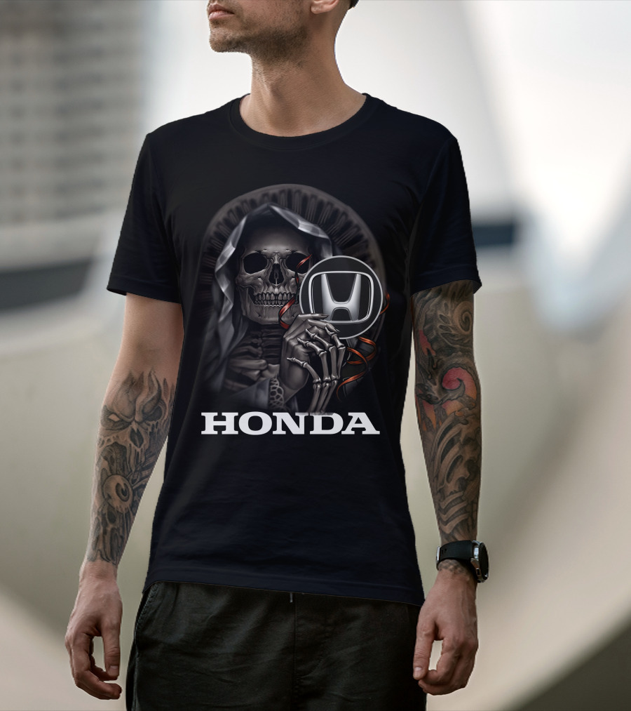 Honda Skull Reaper Holding T-Shirt
