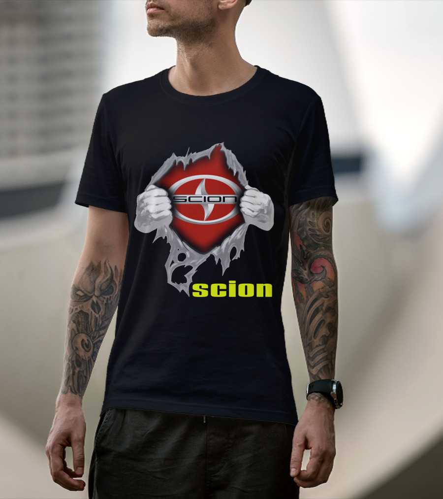Scion Logo Ripping Through T-Shirt