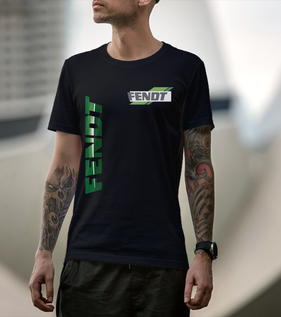 Fendt 01 Vertical And Diagonal Green T-Shirt