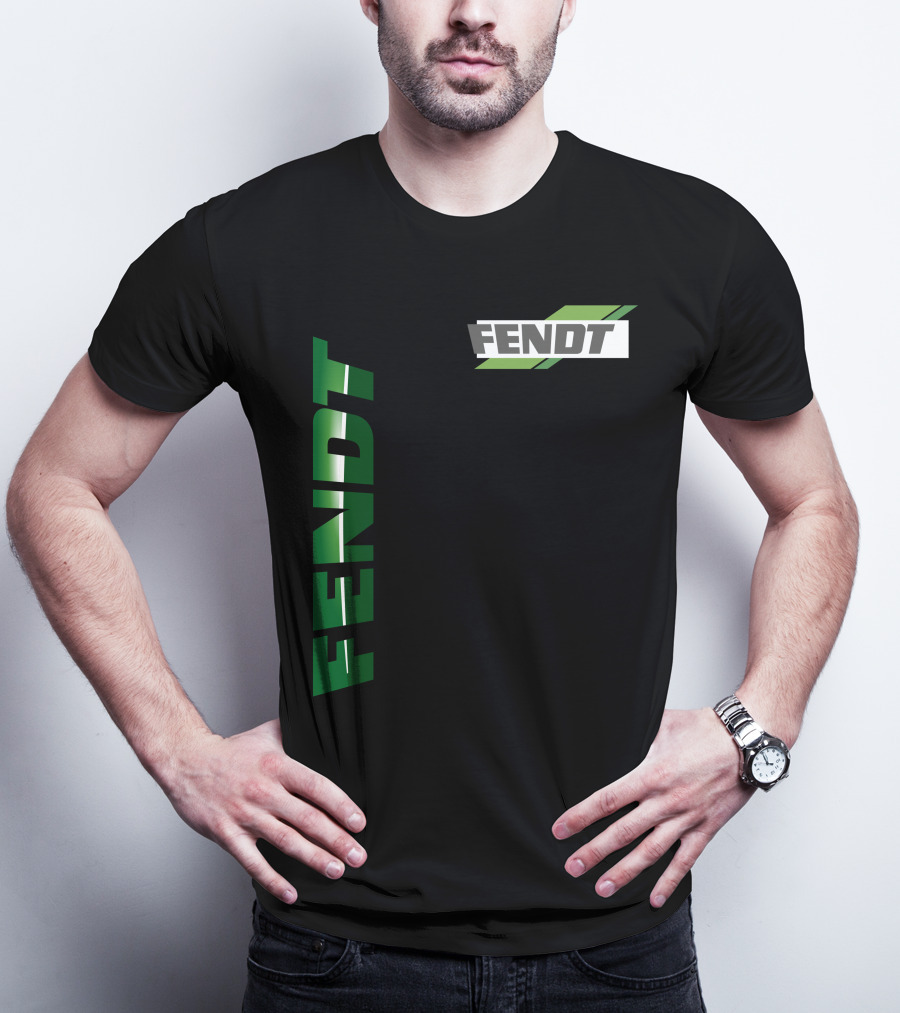 Fendt 01 Vertical And Diagonal Green T-Shirt