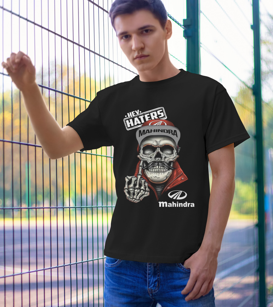 Hey Haters Mahindra Skull T-Shirt