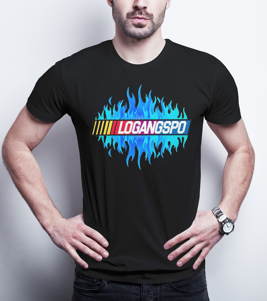 Logangspo Racing Flames T-Shirt