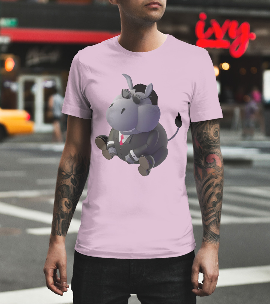 Dunkey Merch Stylish Cartoon Donkey In Suit And Sunglasses T-Shirt