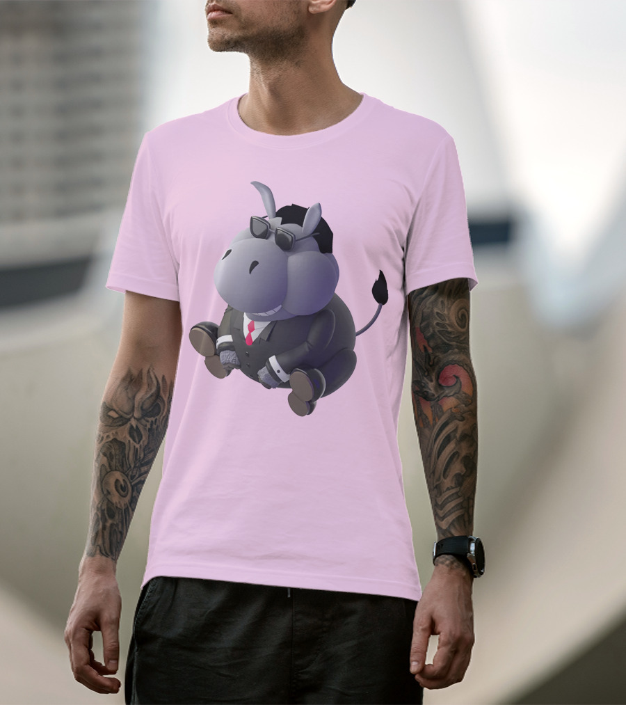 Dunkey Merch Stylish Cartoon Donkey In Suit And Sunglasses T-Shirt