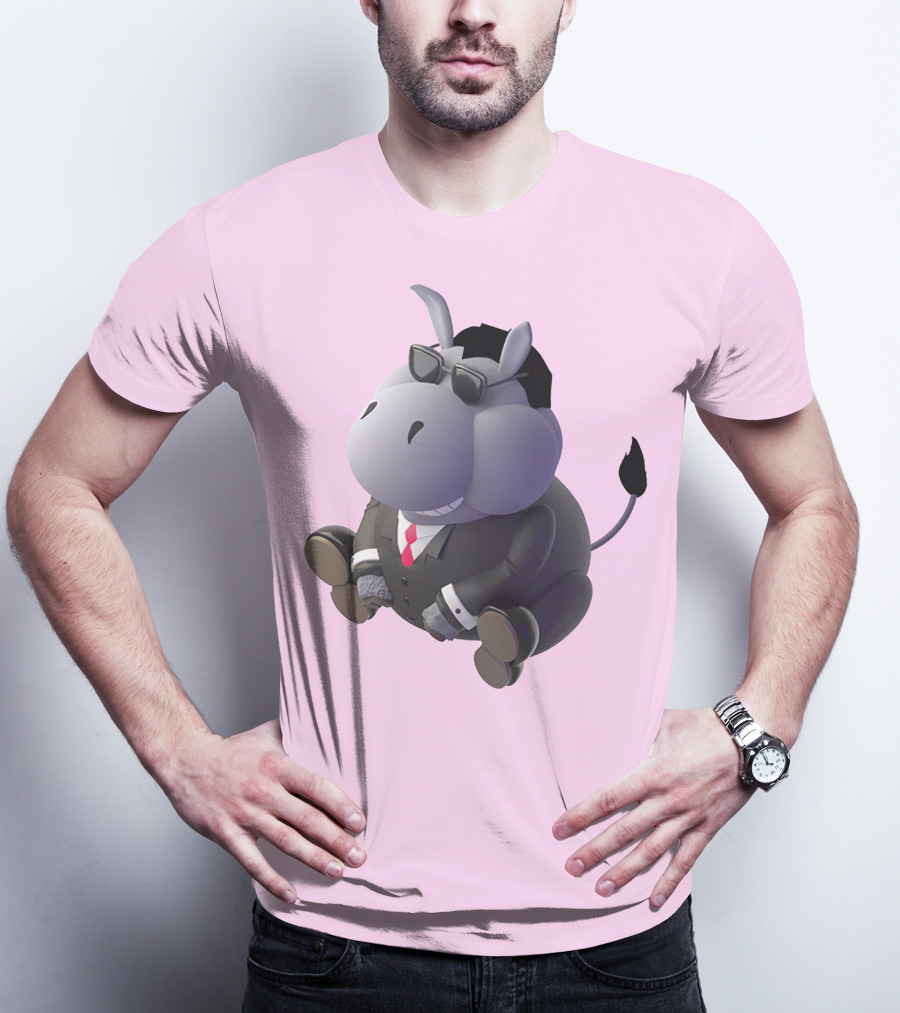 Dunkey Merch Stylish Cartoon Donkey In Suit And Sunglasses T-Shirt