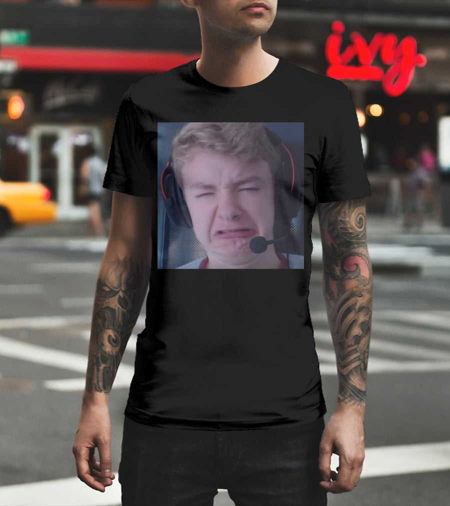 TommyInnit Meme Face Headset Expression Merch T-Shirt