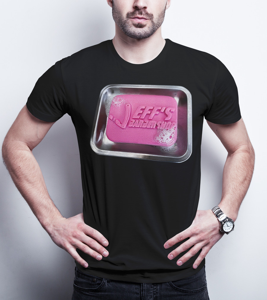 Jeff's Barbershop Soap In Tray T-Shirt