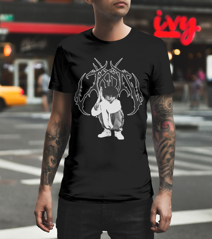 Jxdn Crouching Figure With Intricate T-Shirt