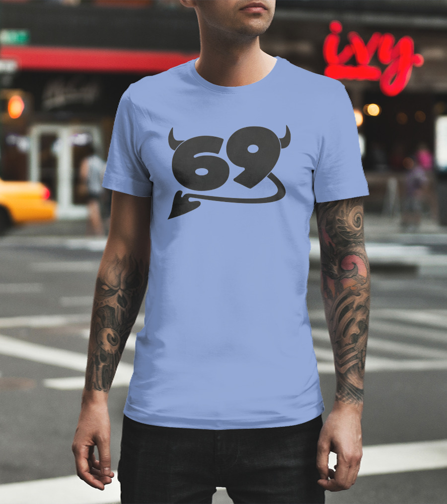69 Devil Tail Horns King Princess Merch T-Shirt