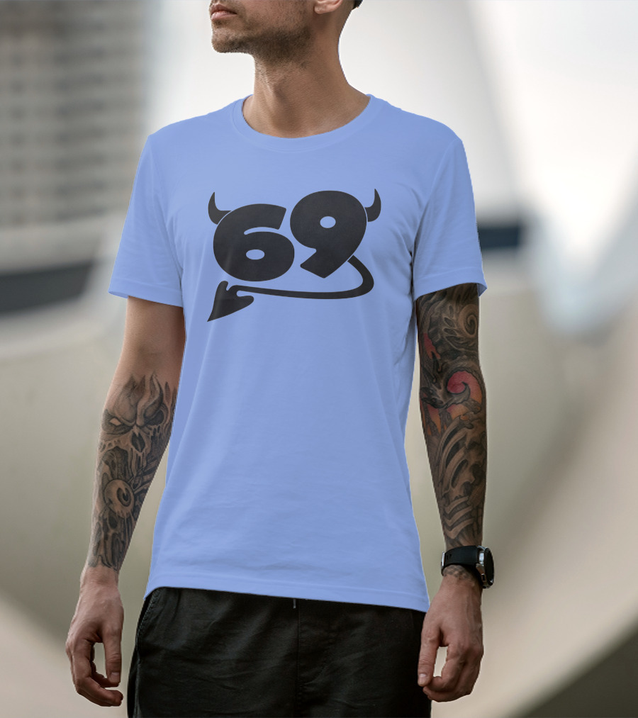69 Devil Tail Horns King Princess Merch T-Shirt
