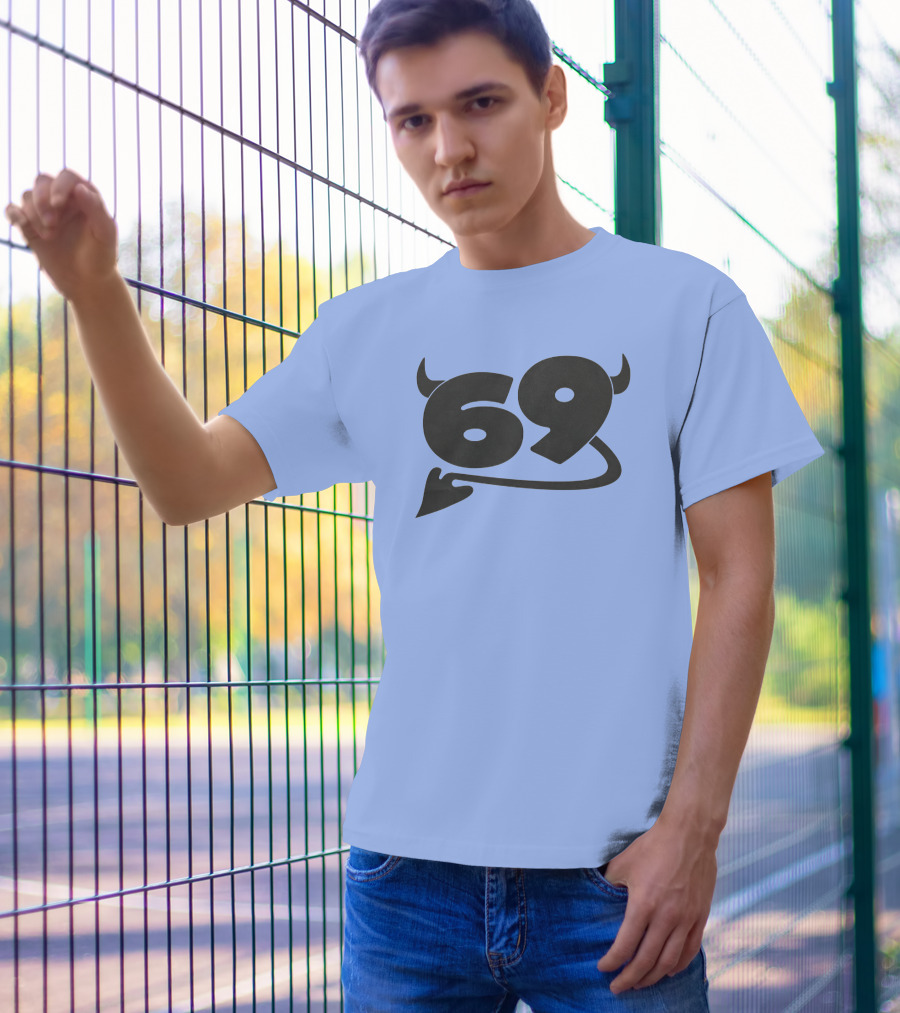 69 Devil Tail Horns King Princess Merch T-Shirt