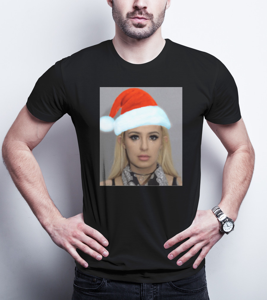 Tana Mongeau Mugshot Santa Hat Christmas T-Shirt