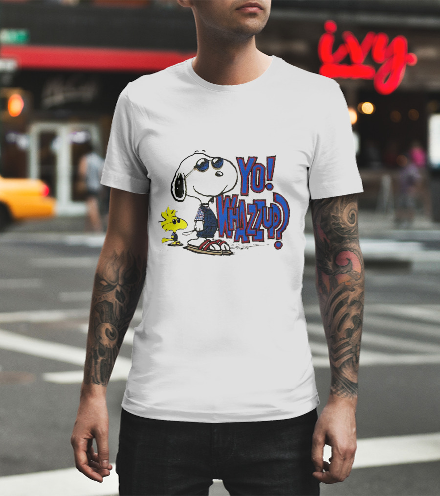 Yo Whazzup Snoopy Woodstock T-Shirt