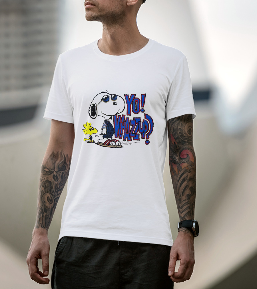 Yo Whazzup Snoopy Woodstock T-Shirt
