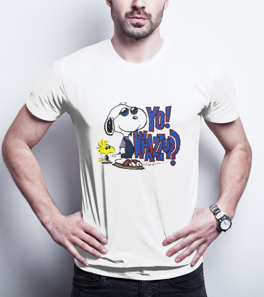 Yo Whazzup Snoopy Woodstock T-Shirt